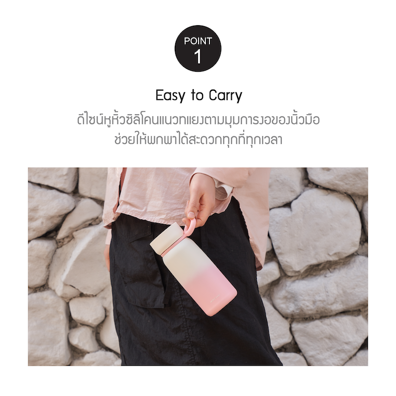 LocknLock Metro Studio Gradition Sunshine Pink 480 ml. - LHC4362PIK ...