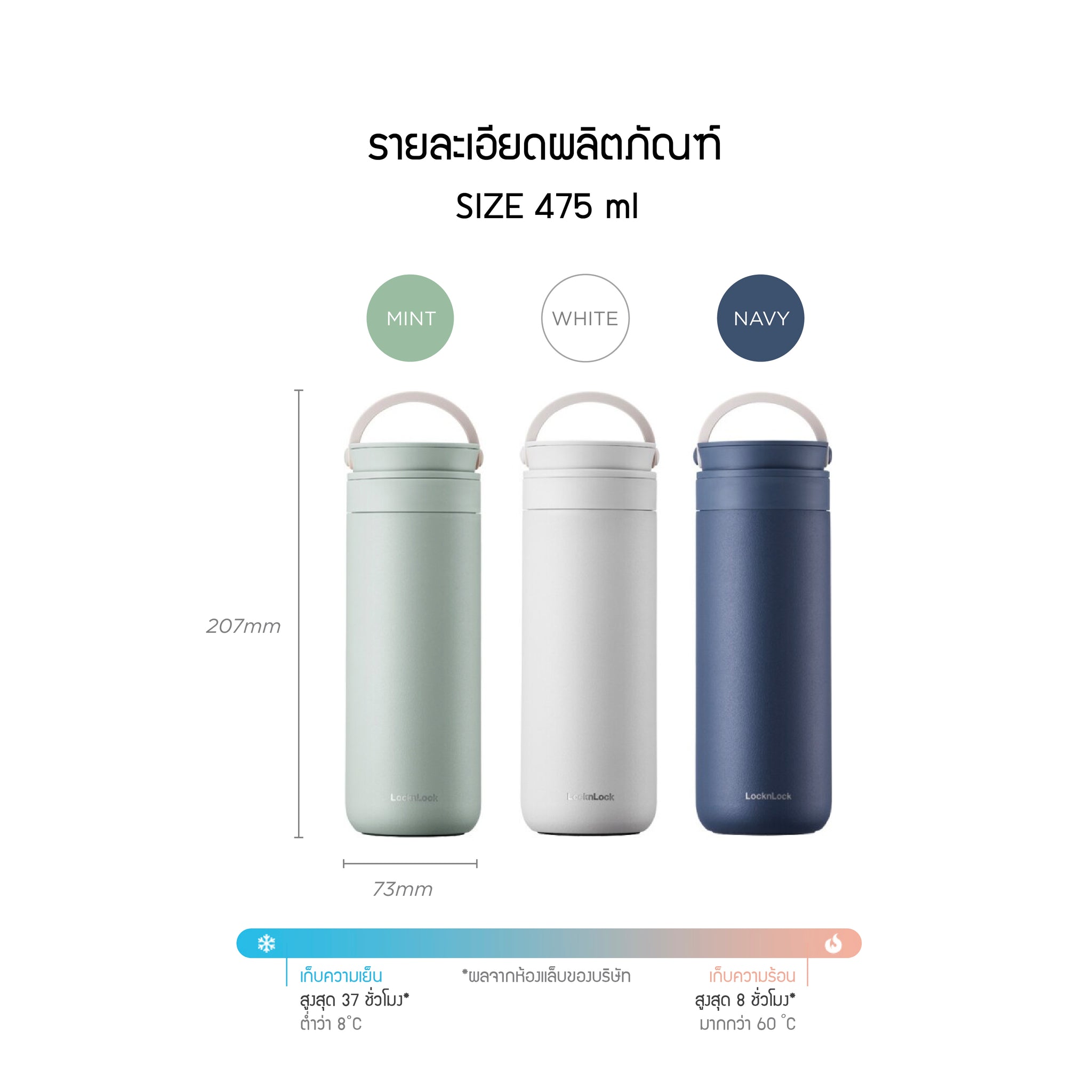 LocknLock Metro Two Way Tumbler 475 ml. - LHC4274 – LocknLock Thailand