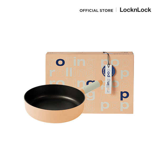 LocknLock กระทะก้นตื้น LocknLock Rolling Pop 22 cm. - LOP1225IH ...