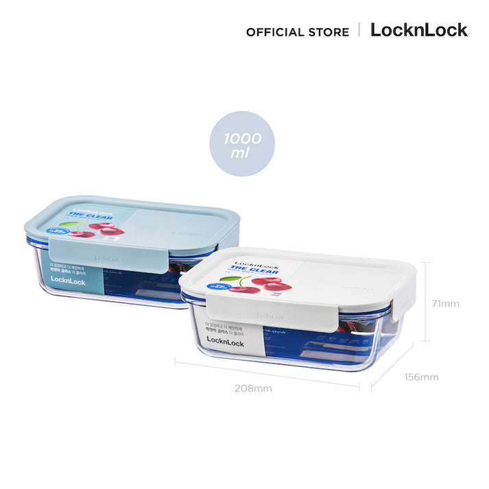 LocknLock กล่องถนอมอาหาร The Clear Rectangle Container ความจุ 1L. - LN ...