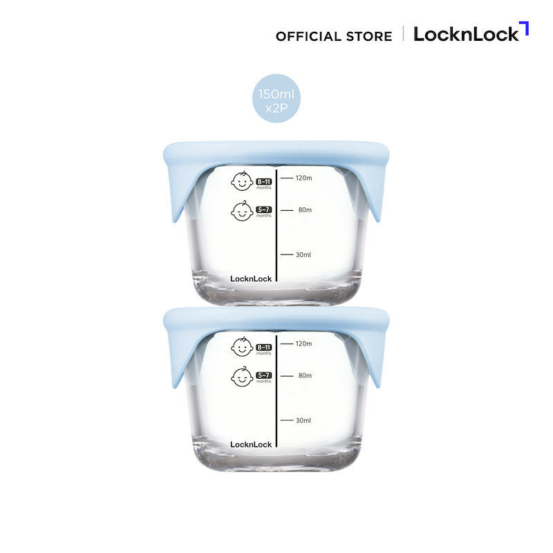 LockLock กล่องแก้วใส่อาหารสำหรับเด็ก Baby Food Container 150 ml. - LLG ...