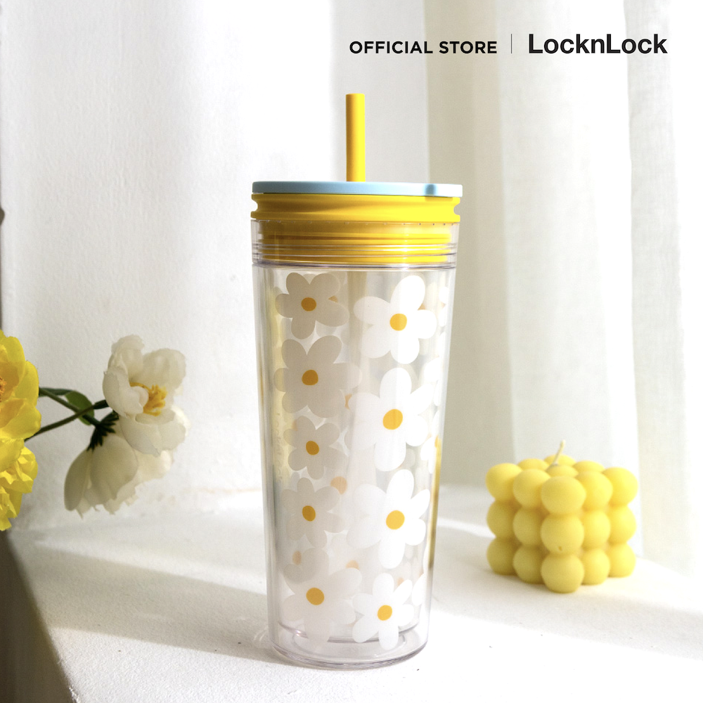 LocknLock แก้วน้ำพลาสติก 2 ชั้น Bucket Cold Cup 580 ml. - HAP520 – LocknLock Thailand