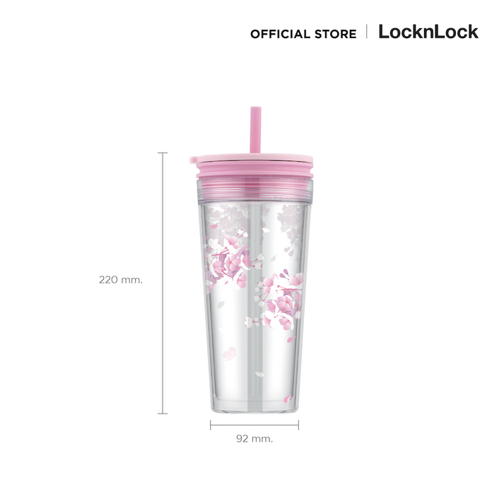 LocknLock แก้วน้ำพลาสติก 2 ชั้น Bucket Cold Cup 580 ml. - HAP520 – LocknLock Thailand
