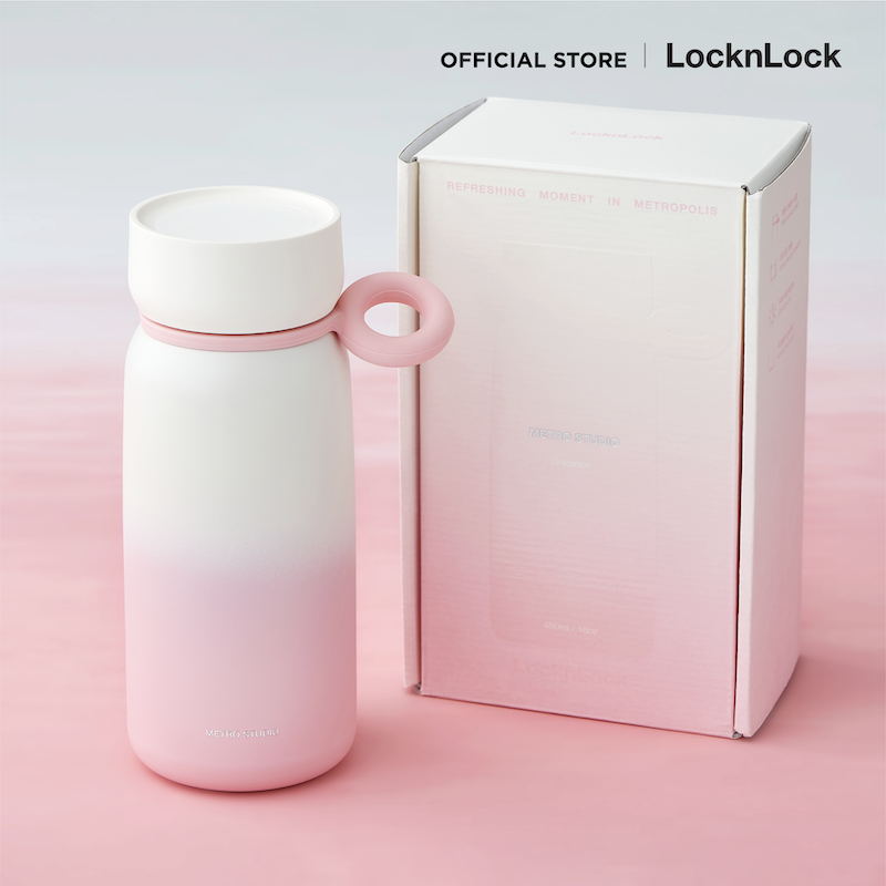 LocknLock Metro Studio Gradition Sunshine Pink 480 ml. - LHC4362PIK ...