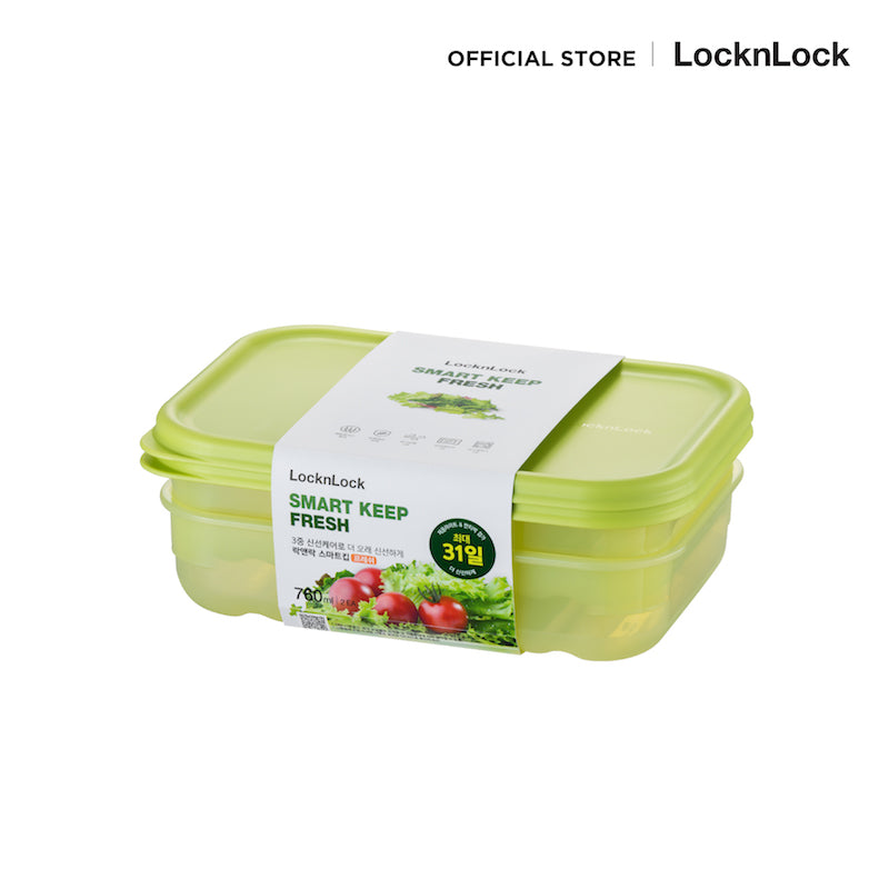 LocknLock กล่องพลาสติกถนอมอาหาร Smart Keep Fresh Container ความจุ 760 ...