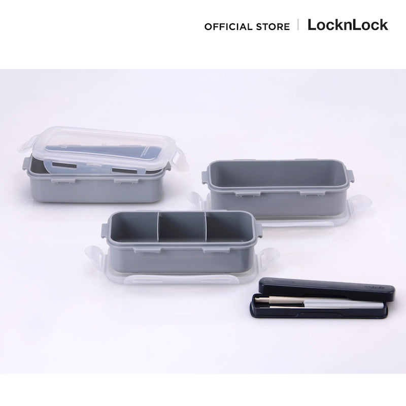 LocknLock เซตกล่องอาหารกลางวัน Combo Lunch Box 3 ชิ้น - HPL754 ...