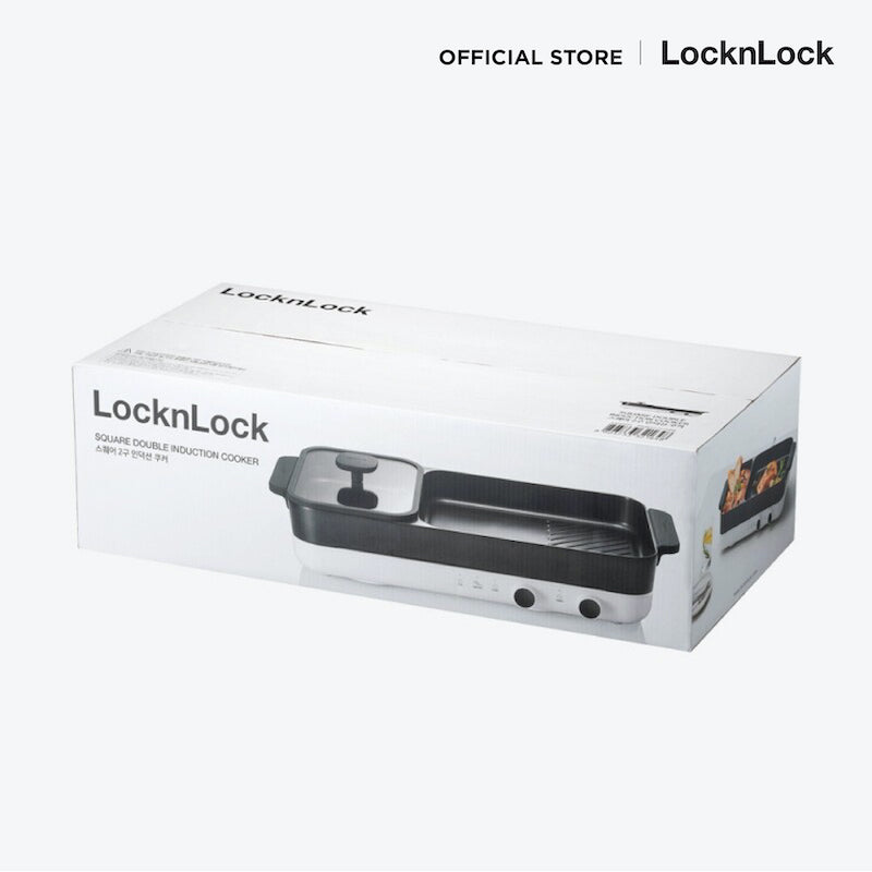 เตาแม่เหล็กไฟฟ้าคู่ LocknLock Square Double Induction Cooker รุ่น ...