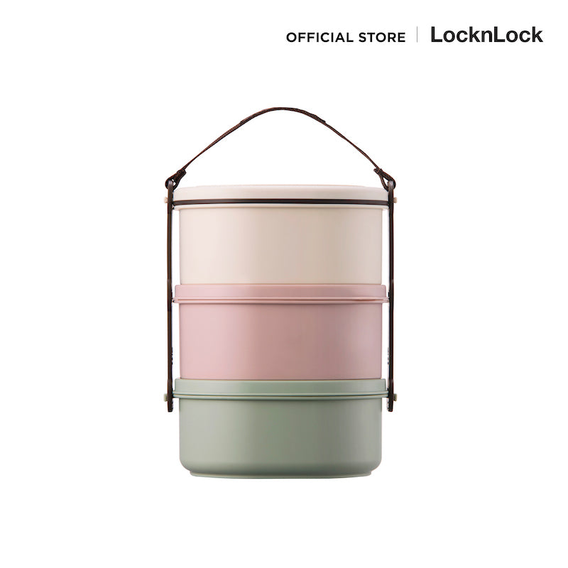 LocknLock ปิ่นโต Mini 3-Tier Lunch Box - HPL771 – LocknLock Thailand