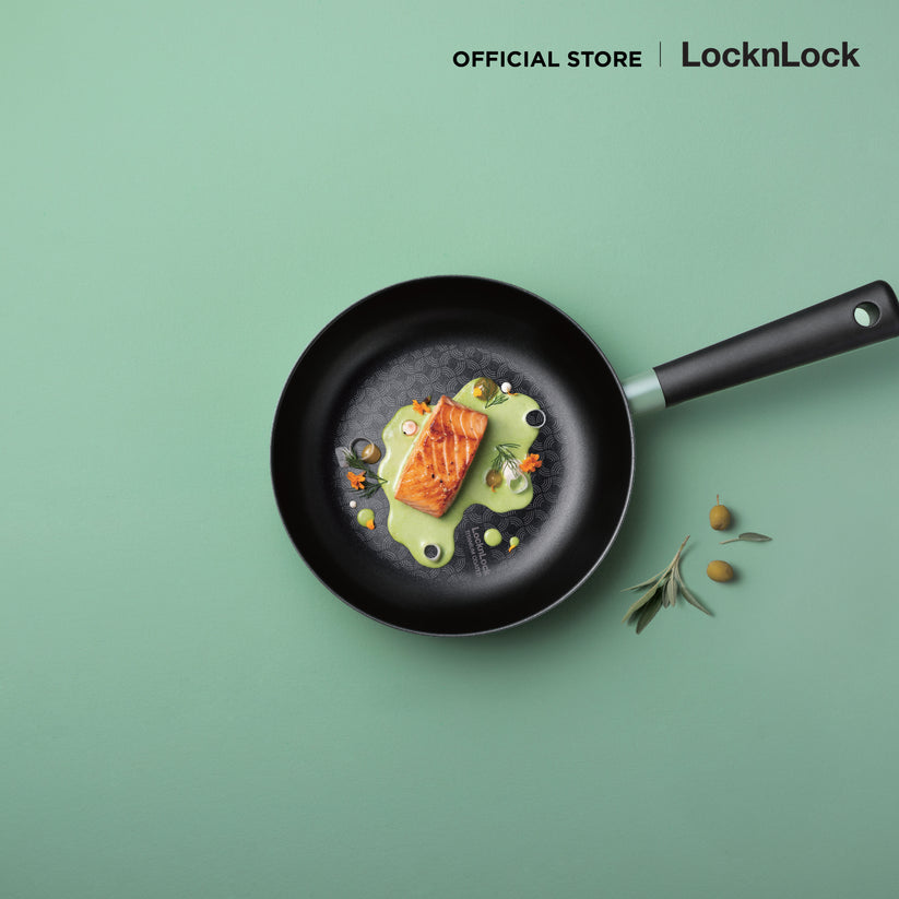LocknLock กระทะก้นลึก สีเขียวมิ้นต์ Decore Wok 24 cm. - LDE1245IH ...